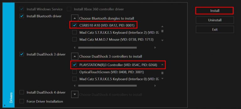 PS3とPS4のコントローラーをWindows10に接続出来る「ScpToolkit(XInput Wrapper aka ScpServer ...